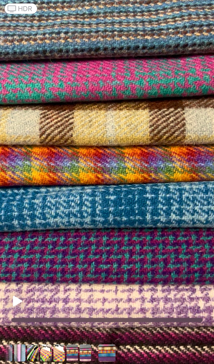 Harris Tweed Craft Pack 8 pieces – Shawbost Weavers